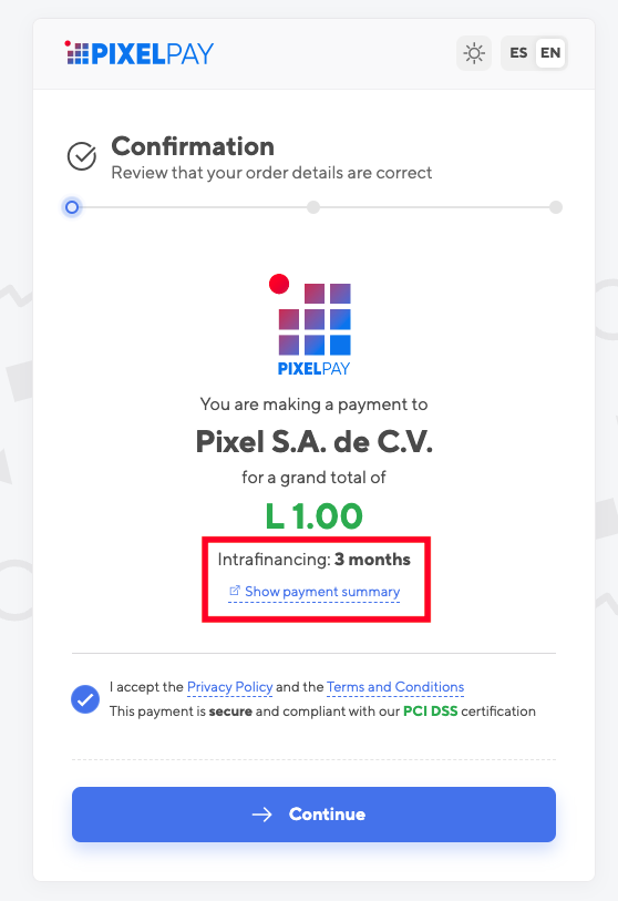 Installment Purchase – PixelPay