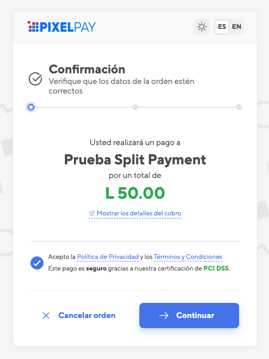 SplitPayment – PixelPay